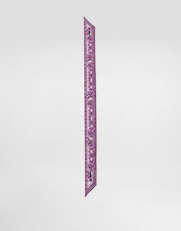 Dolce & Gabbana Majolica-print Silk Twill Bandeau� Scarves And Silks Silk - Multicolor