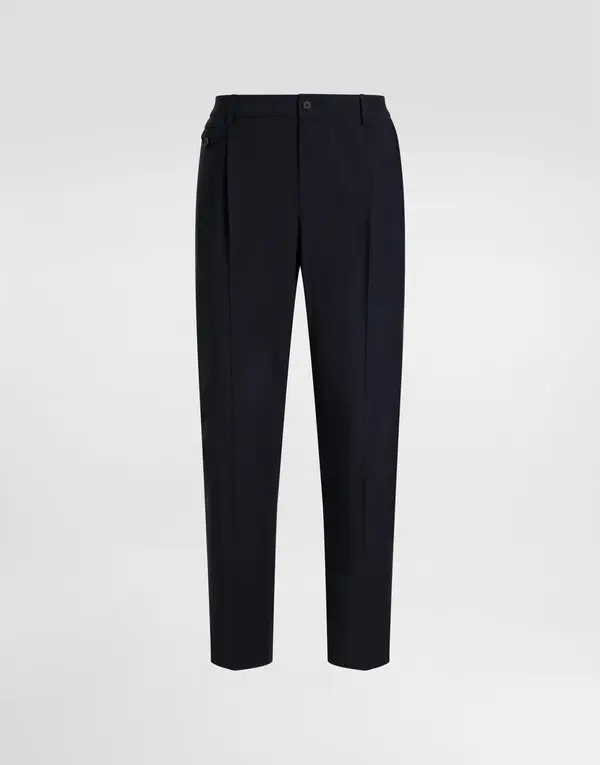 Dolce & Gabbana Wool Blend Tailored Trousers