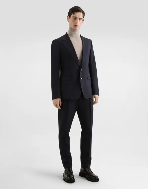 Dolce & Gabbana Wool Blend Tailored Trousers
