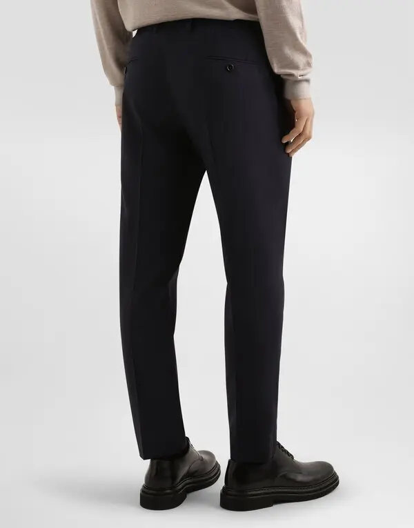 Dolce & Gabbana Wool Blend Tailored Trousers