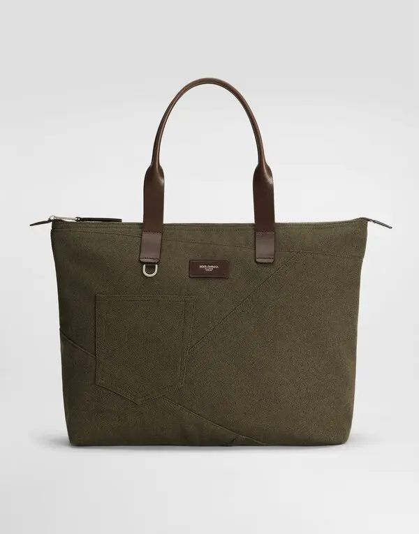 Dolce & Gabbana Adamo Patchwork Shopping Bag Shoppers