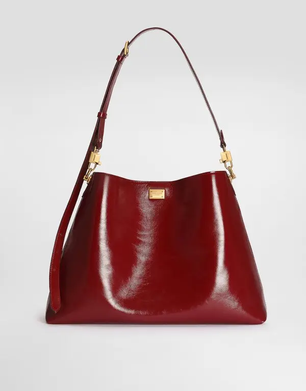 Dolce & Gabbana Large Vittoria Calfskin Shoulder Bag Shoulder And Crossbody Bags - Red