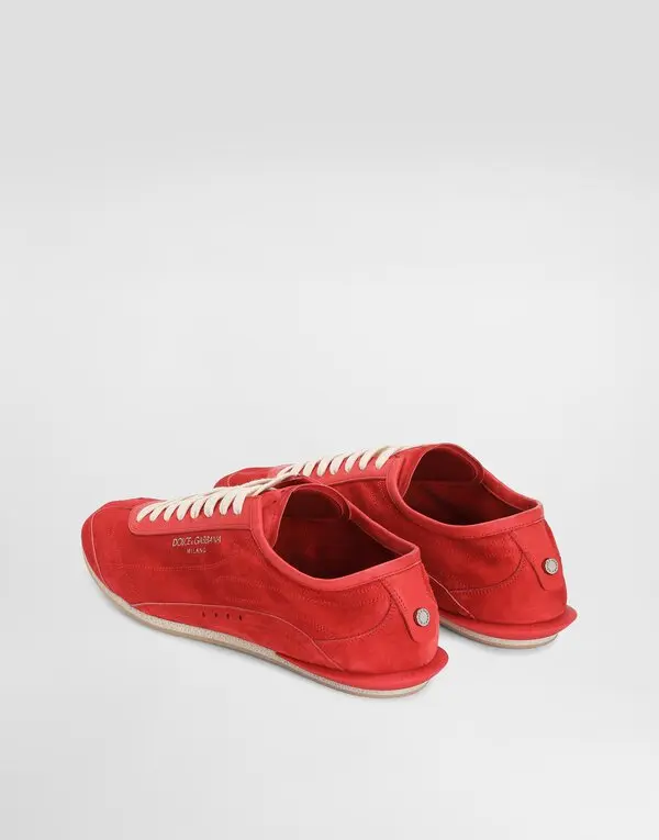 Dolce & Gabbana Suede Lipari Lace-ups - Red