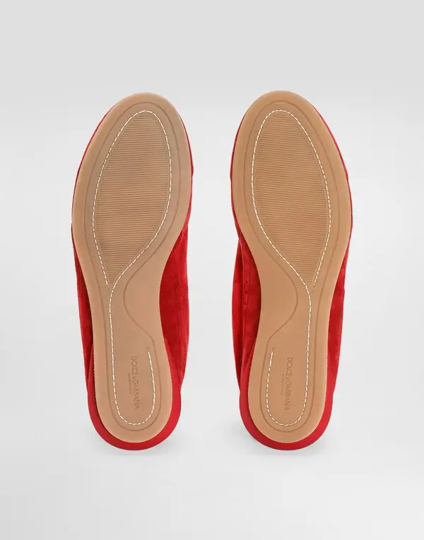 Dolce & Gabbana Suede Lipari Lace-ups - Red