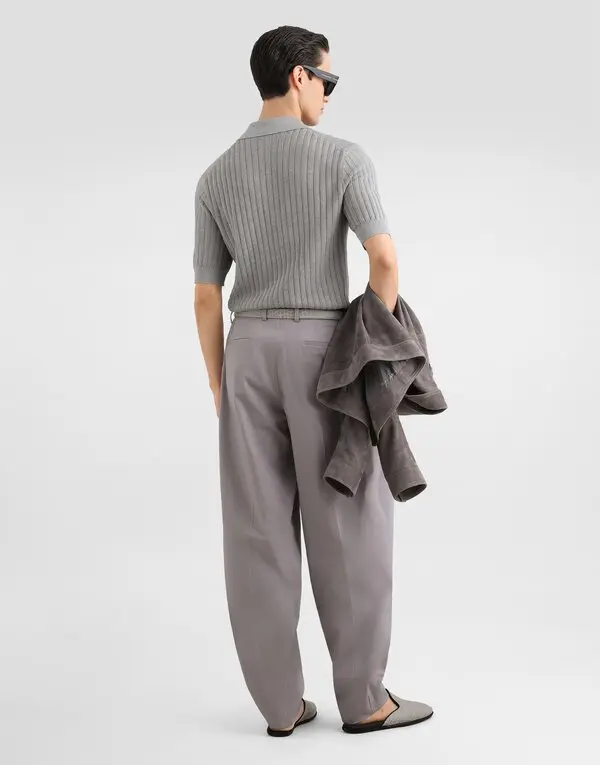 Dolce & Gabbana Polo M/c Sweaters And Cardigans Gray
