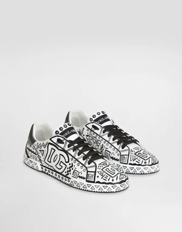 Dolce & Gabbana Raffia Sneakers - Multicolor