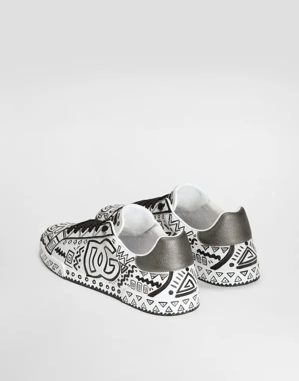 Dolce & Gabbana Raffia Sneakers - Multicolor