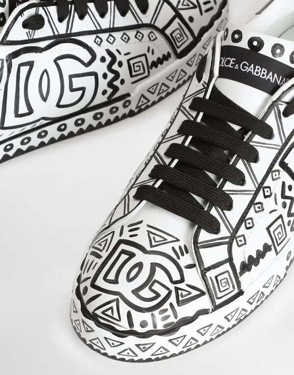 Dolce & Gabbana Raffia Sneakers - Multicolor