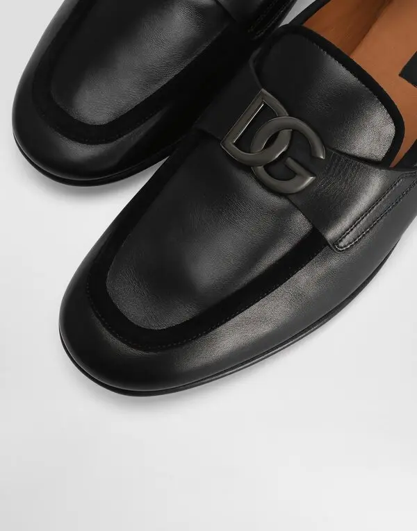 Dolce & Gabbana Calfskin Loafers Driver Shoes And Loafers - Black