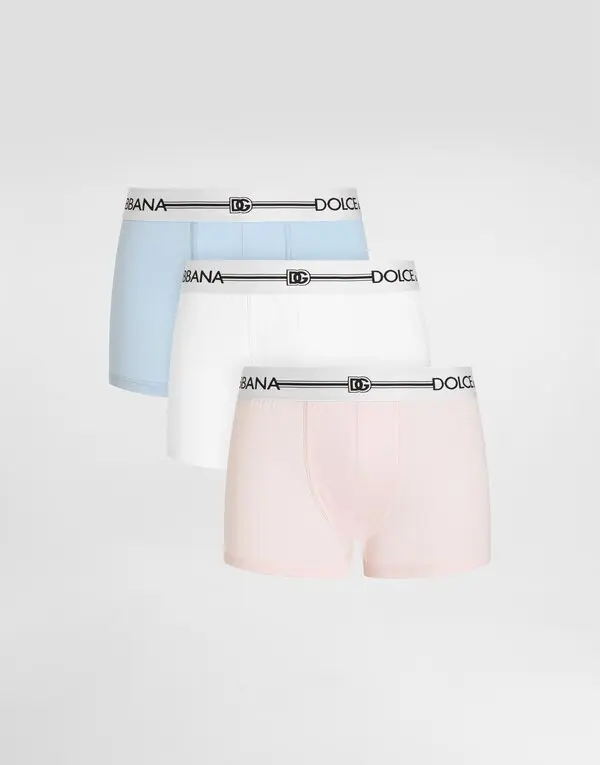 Dolce & Gabbana 3-pack Cotton Boxers Underwear And Loungewear - Multicolor