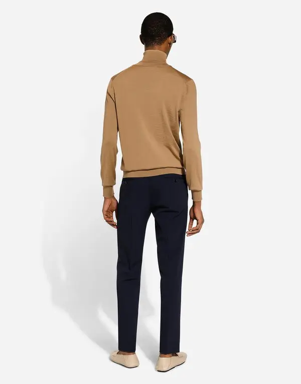 Dolce & Gabbana Cashmere And Silk Turtle-neck Sweater - Beige