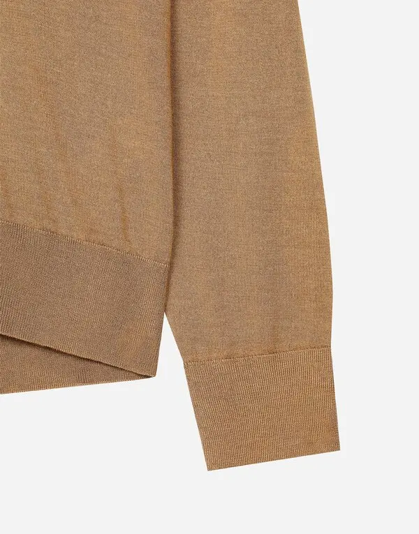 Dolce & Gabbana Cashmere And Silk Turtle-neck Sweater - Beige