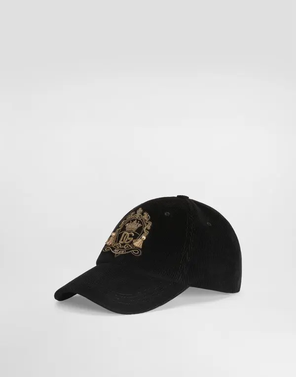 Dolce & Gabbana Corduroy Baseball Hat Hats And Gloves