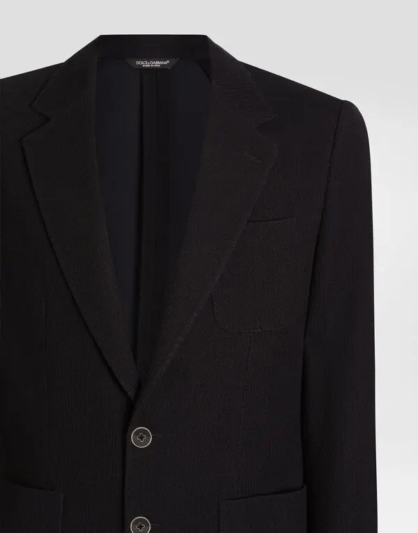 Dolce & Gabbana Single-breasted Taormina Jersey Jacket Suits And Blazers