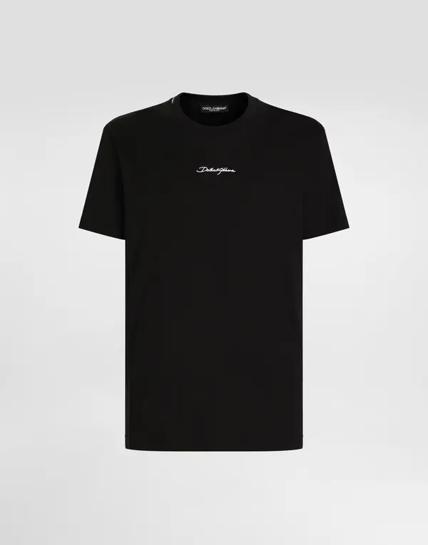 Dolce & Gabbana T-shirt M/corta Giro T-shirts And Polos - Black