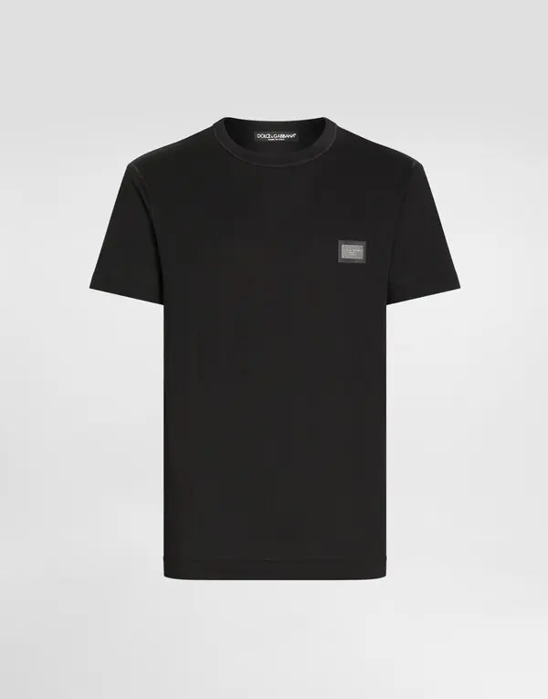 Dolce & Gabbana T-shirt M/corta Giro T-shirts And Polos - Black