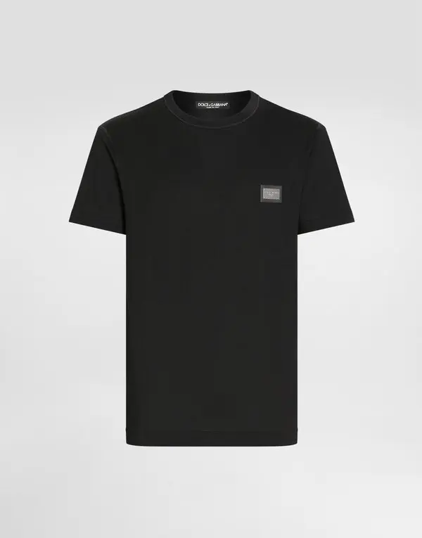 Dolce & Gabbana T-shirt M/corta Giro T-shirts And Polos - Black