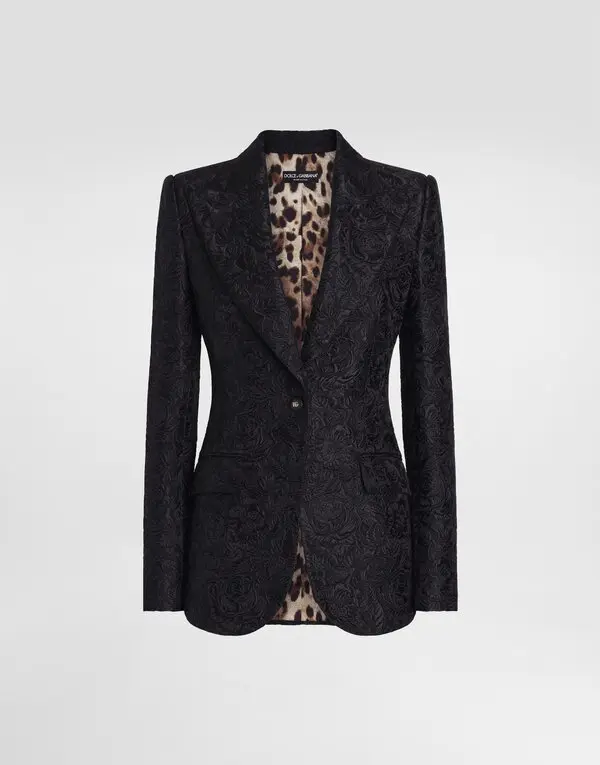 Dolce & Gabbana Single-breasted Floral Jacquard Jacket