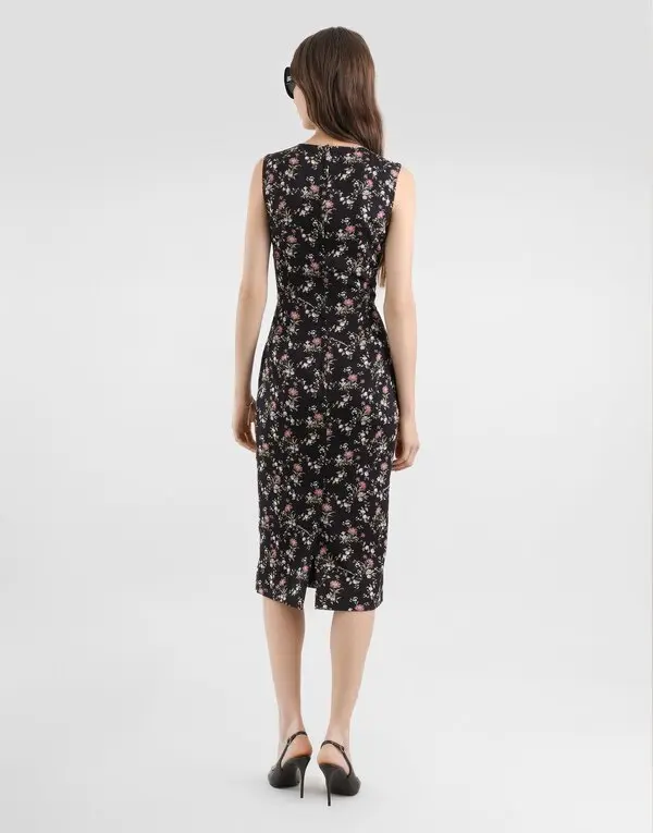Dolce & Gabbana Small Floral-print Charmeuse Dress