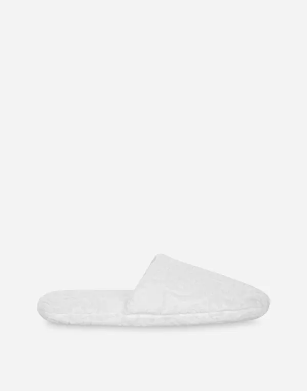 Dolce & Gabbana Jacquard Cotton Terry Slippers