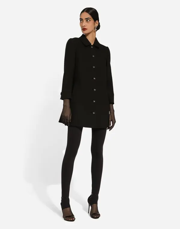 Dolce & Gabbana Short Woolen Coat Coats And Jackets