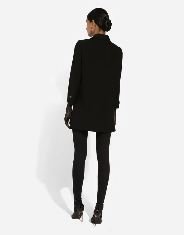 Dolce & Gabbana Short Woolen Coat Coats And Jackets