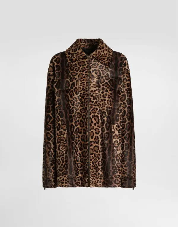 Dolce & Gabbana Pony Leo Shirt-style Jacket Coats And Jackets Multi-colored - Multicolor