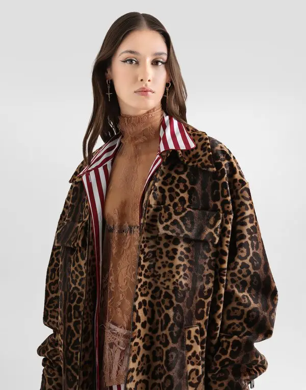 Dolce & Gabbana Pony Leo Shirt-style Jacket Coats And Jackets Multi-colored - Multicolor