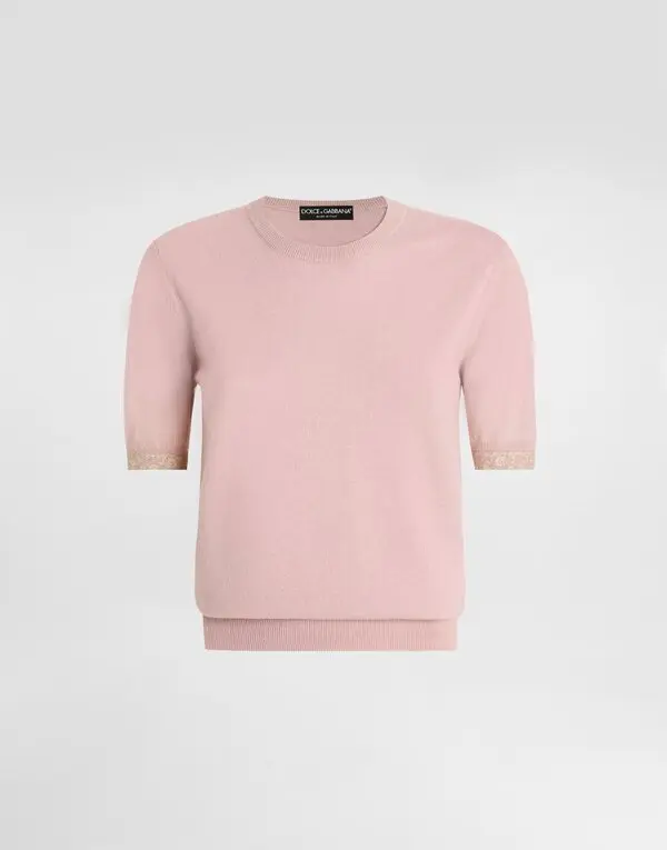 Dolce & Gabbana Cashmere Pullover Sweater - Pink