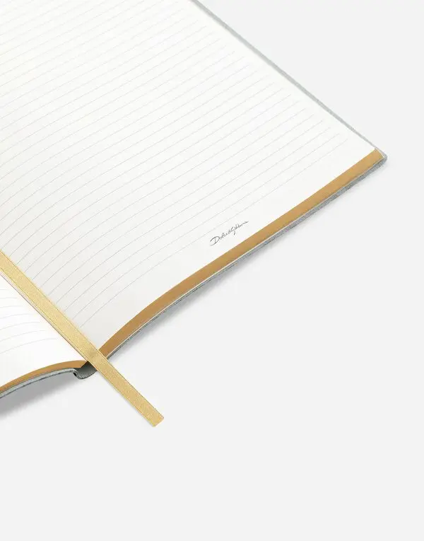 Dolce & Gabbana Large Ruled Notebook Leather Cover Notebooks - Multicolor