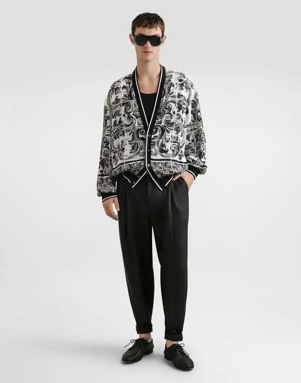 Dolce & Gabbana Majolica-print Silk Jacket