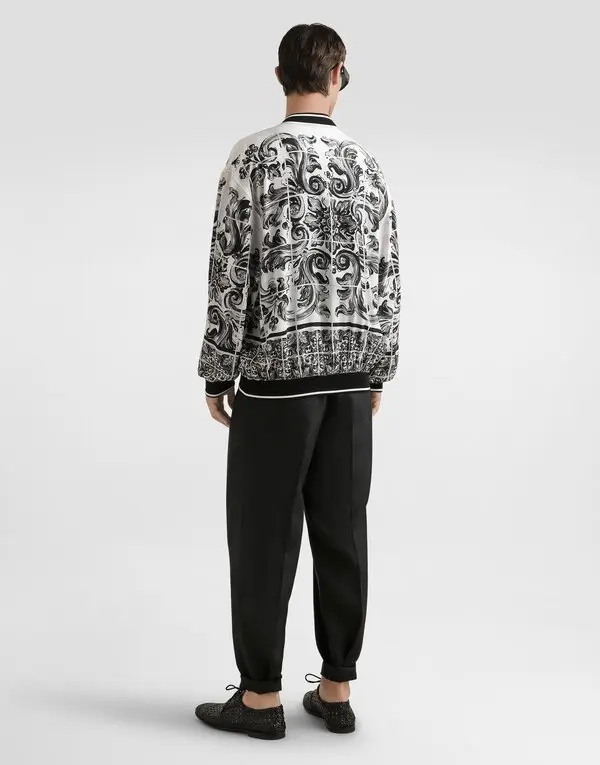 Dolce & Gabbana Majolica-print Silk Jacket