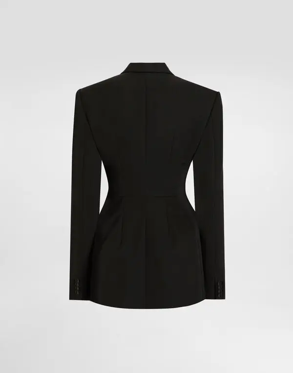 Dolce & Gabbana Double-breasted Wool Gabardine Tuxedo Jacket Blazers Wool