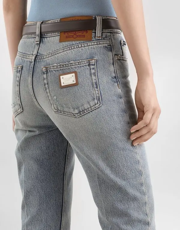 Dolce & Gabbana 5-pocket Denim Trousers Denim And Jeans Multi-colored