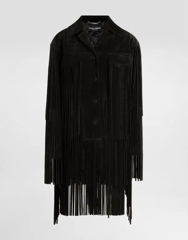 Dolce & Gabbana Split Leather Jacket Coats And Jackets