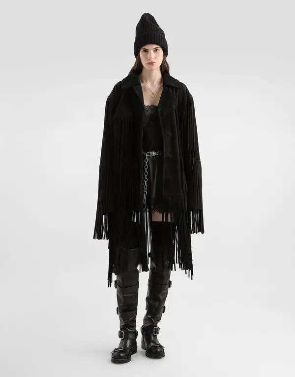 Dolce & Gabbana Split Leather Jacket Coats And Jackets
