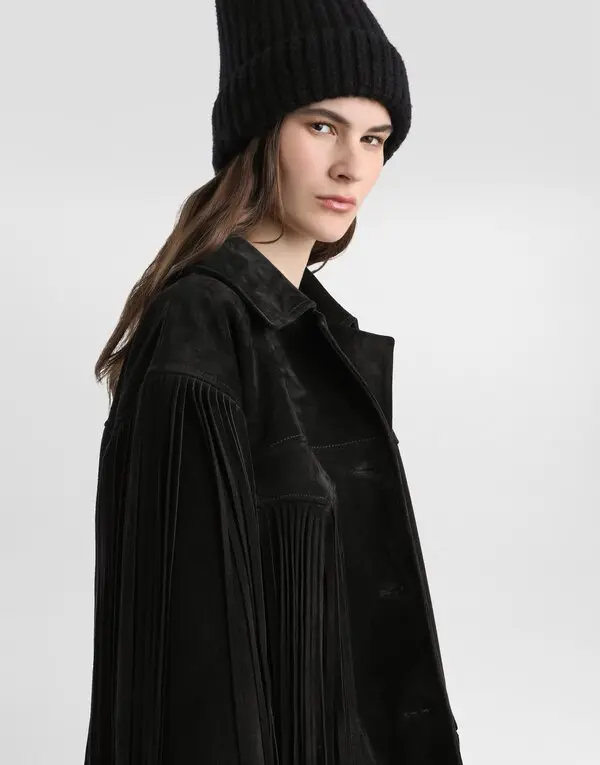 Dolce & Gabbana Split Leather Jacket Coats And Jackets
