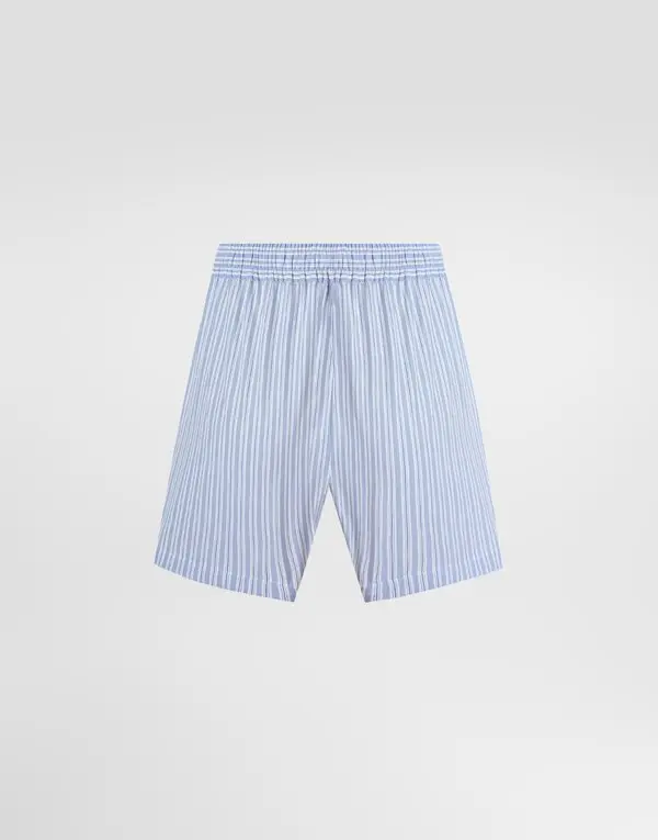 Dolce & Gabbana Striped Poplin Shorts Pants And Shorts