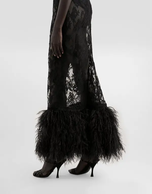 Dolce & Gabbana Chantilly Lace Dress Dresses Lace
