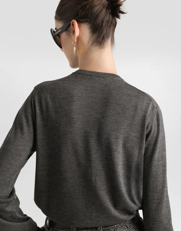 Dolce & Gabbana Cashmere Cardigan Sweaters And Cardigans Gray