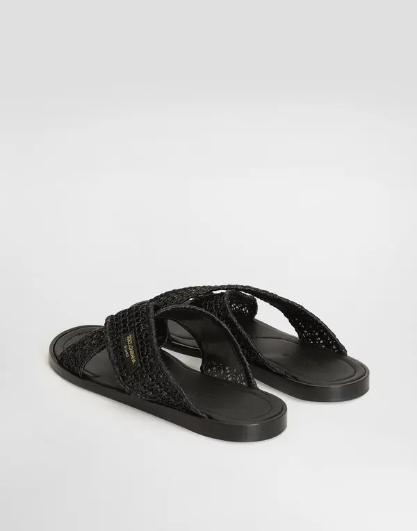 Dolce & Gabbana Sandalo Sandals And Slides - Black