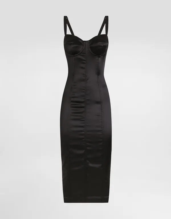 Dolce & Gabbana Stretch Satin Dress Dresses Silk