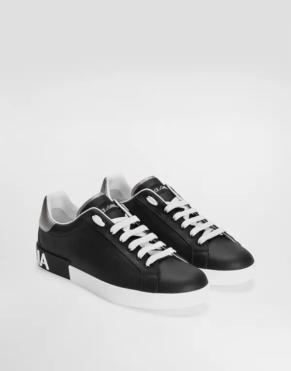 Dolce & Gabbana Sneaker Bassa Sneakers Multi-colored Leather - Black/silver