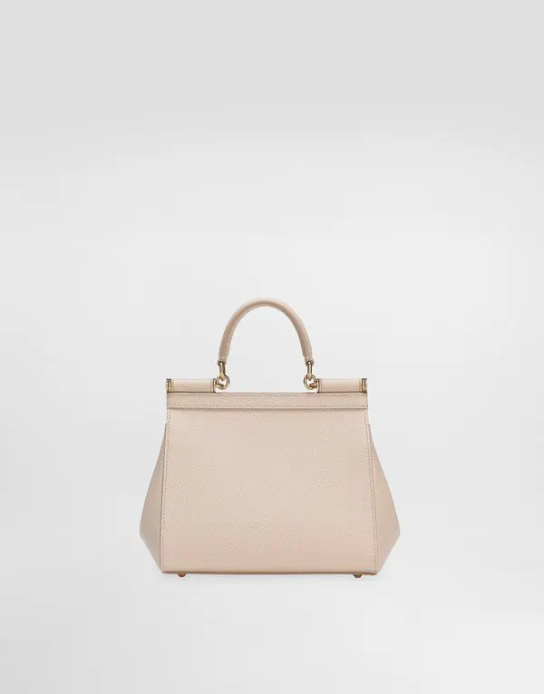 Dolce & Gabbana Small Sicily Handbag In Dauphine Calfskin - Pink