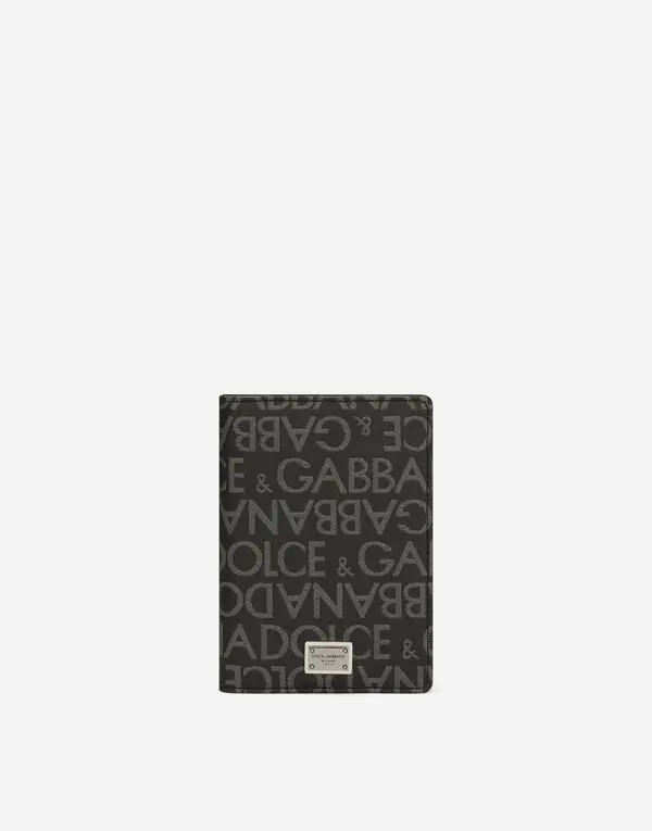Dolce & Gabbana Coated Jacquard Passport Holder Wallets And Small Leather Goods Multi-colored Fabric - Multicolor