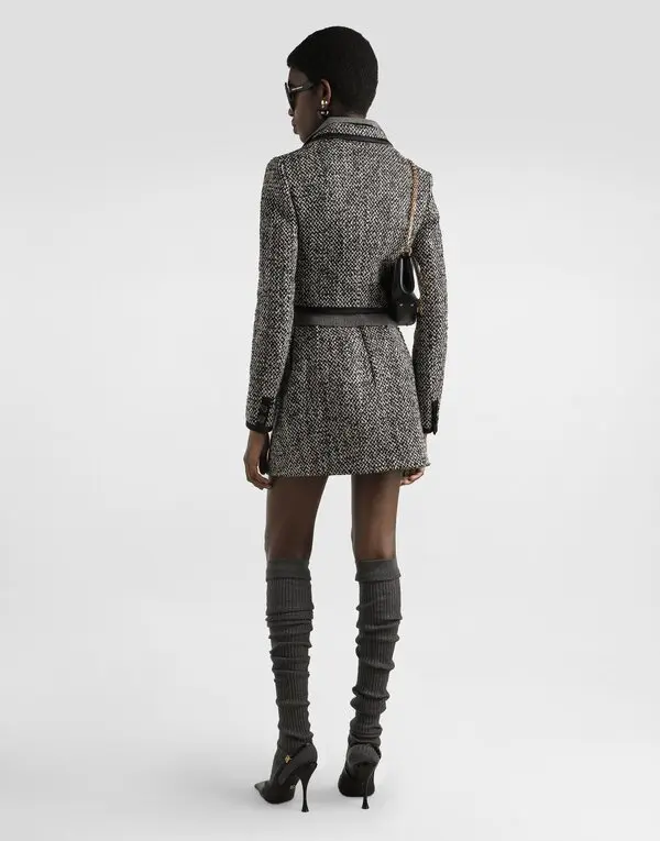 Dolce & Gabbana Short Skirt In Double Wool Blend Skirts