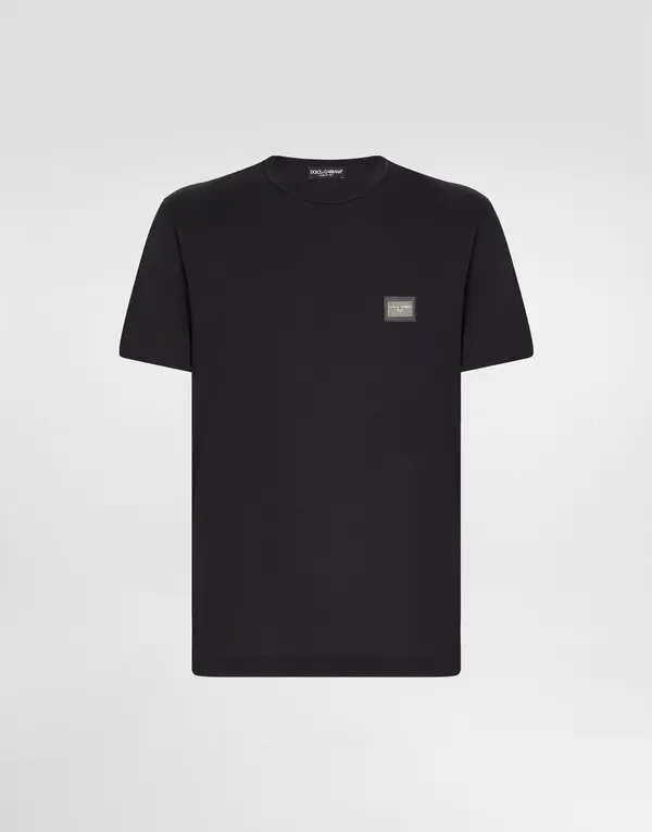 Dolce & Gabbana T-shirt M/corta Giro T-shirts And Polos - Blue