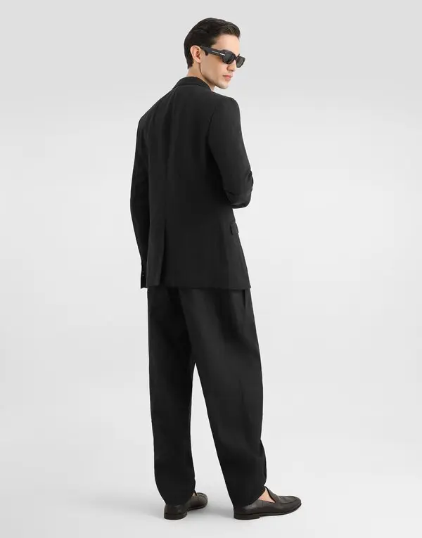 Dolce & Gabbana Linen Trousers - Black
