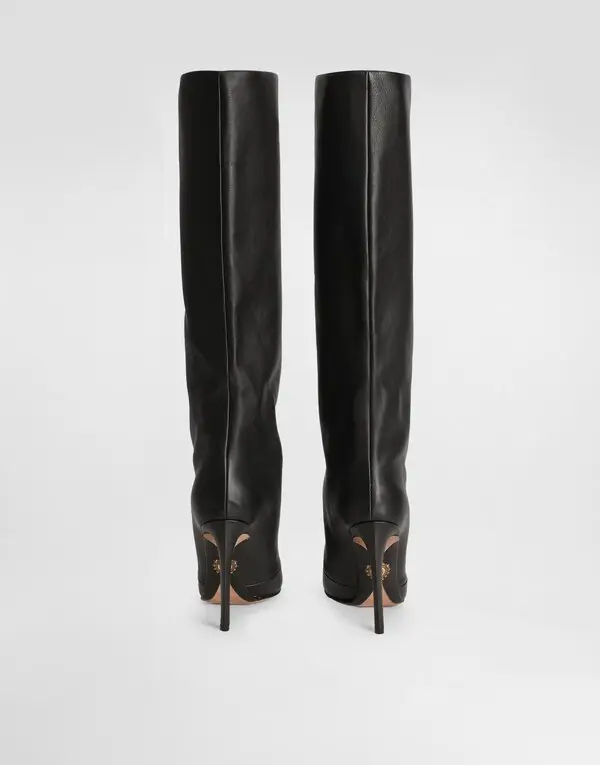 Dolce & Gabbana Devotion Calfskin Boots Boots And Booties