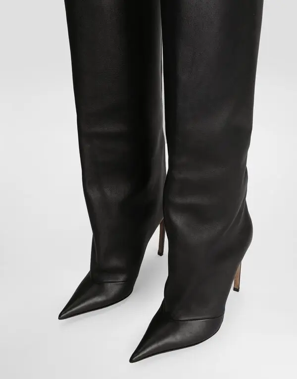 Dolce & Gabbana Devotion Calfskin Boots Boots And Booties
